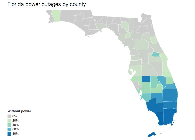 Florida Power And Light Outages Map | Shelly Lighting